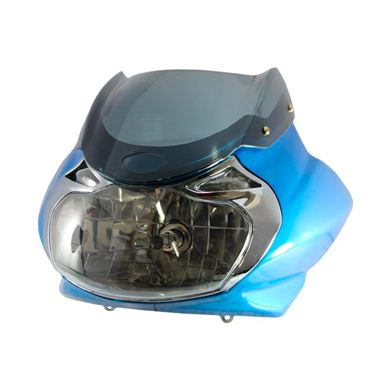 COMBO FAROLA + CARENAJE C/VISOR DISCOVER-100 SPORT/125+ AZUL – Importadora Okla