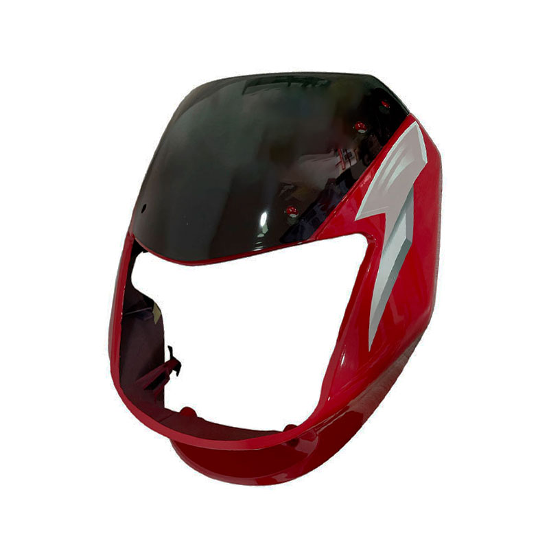 CARENAJE FAROLA C/VISOR BOXER 100 CT ROJO STICKER GRIS – Importadora Okla