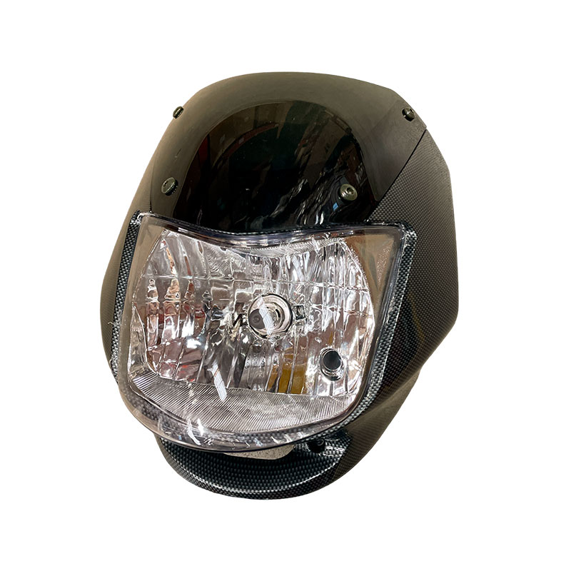 COMBO FAROLA + CARENAJE C/VISOR BOXER-100 CT CARBON - Importadora Okla