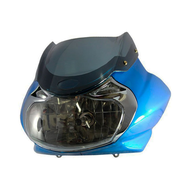 COMBO FAROLA + CARENAJE C/VISOR DISCOVER-100 SPORT/125+ AZUL - Importadora Okla