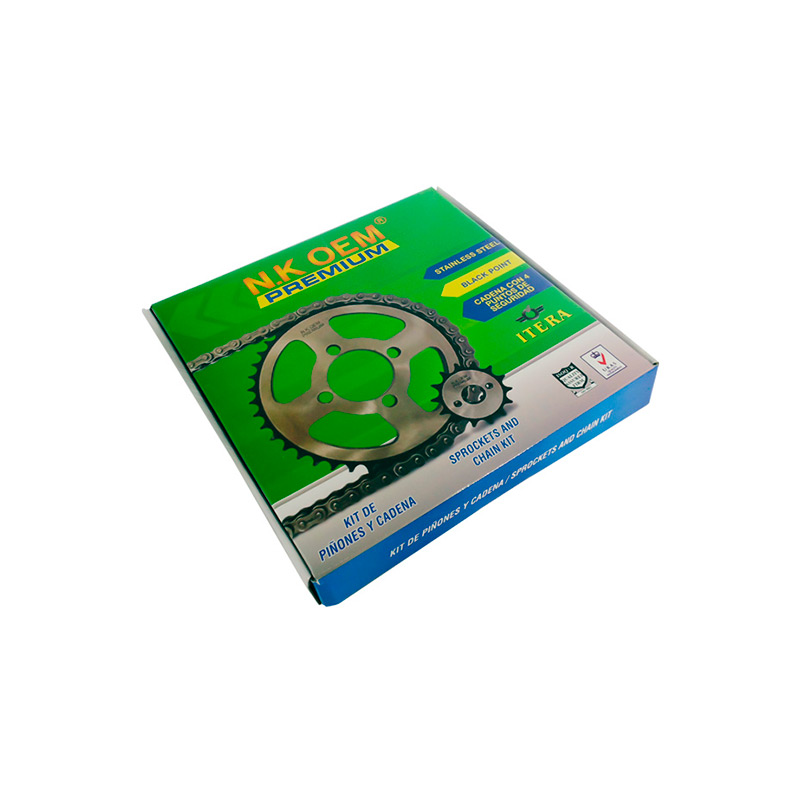 KIT ARRASTRE PREMIUM P/NEGRA YD-110 LIBERO 14T/44T + 428HX124L ...