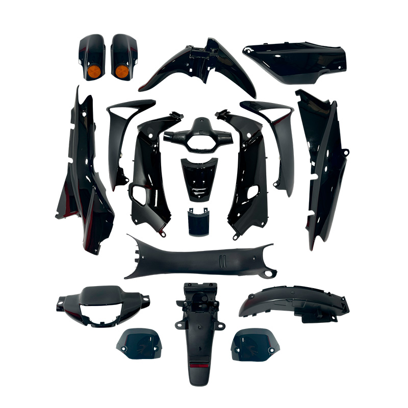 Kit Partes Plasticas C-100 Wave-1 Negro X 19 Pcs IMUNI188
